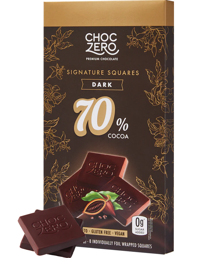 ChocZero - 70% 無糖黑朱古力塊 *新包裝 90g – Feast Market